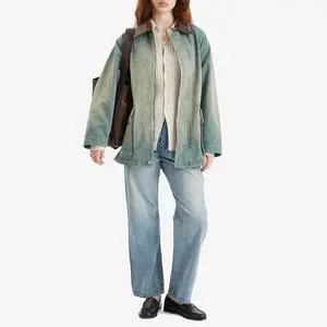 Auralee Organic Cotton Duck Blouson - Ash Green | Editorialist